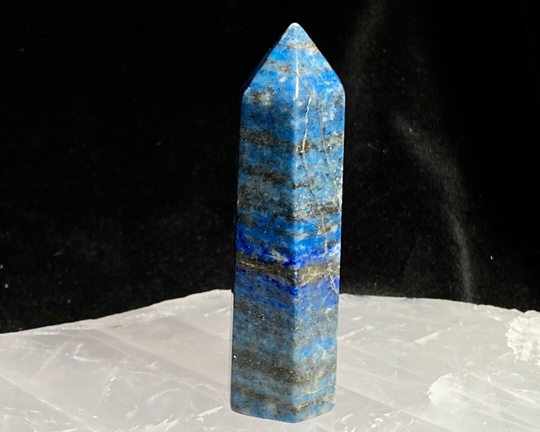 3.1", Lapis Tower, Polished Lapis Tower, Natural Lapis Stone, Lapis ...