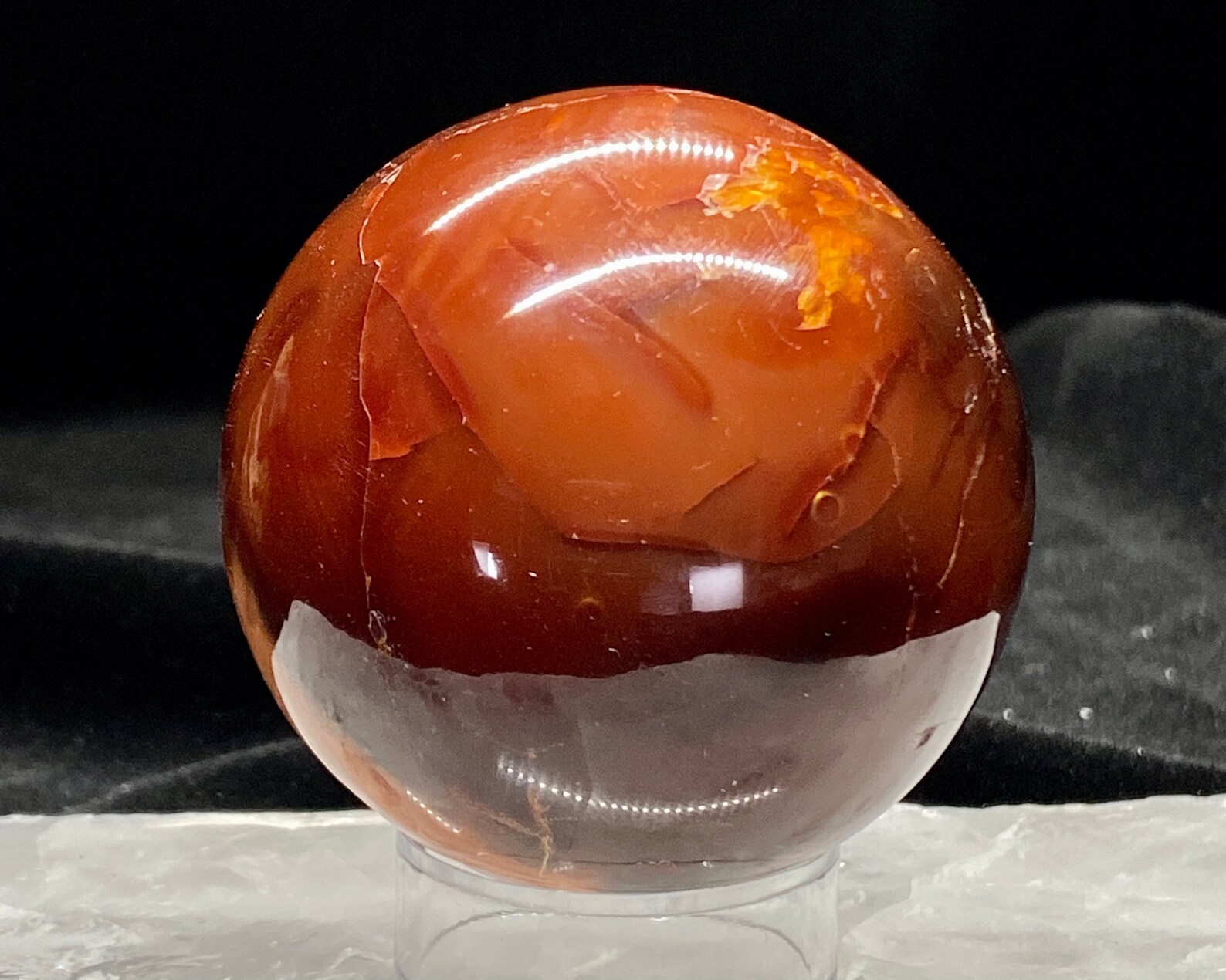 242g 8.5oz Beautiful Red Carnelian Sphere Polished - Etsy