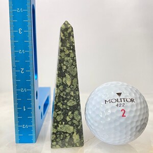 3.25, 59.9g, Chinese Writing Stone, Green Porphyrite Tower, Porphyry ...