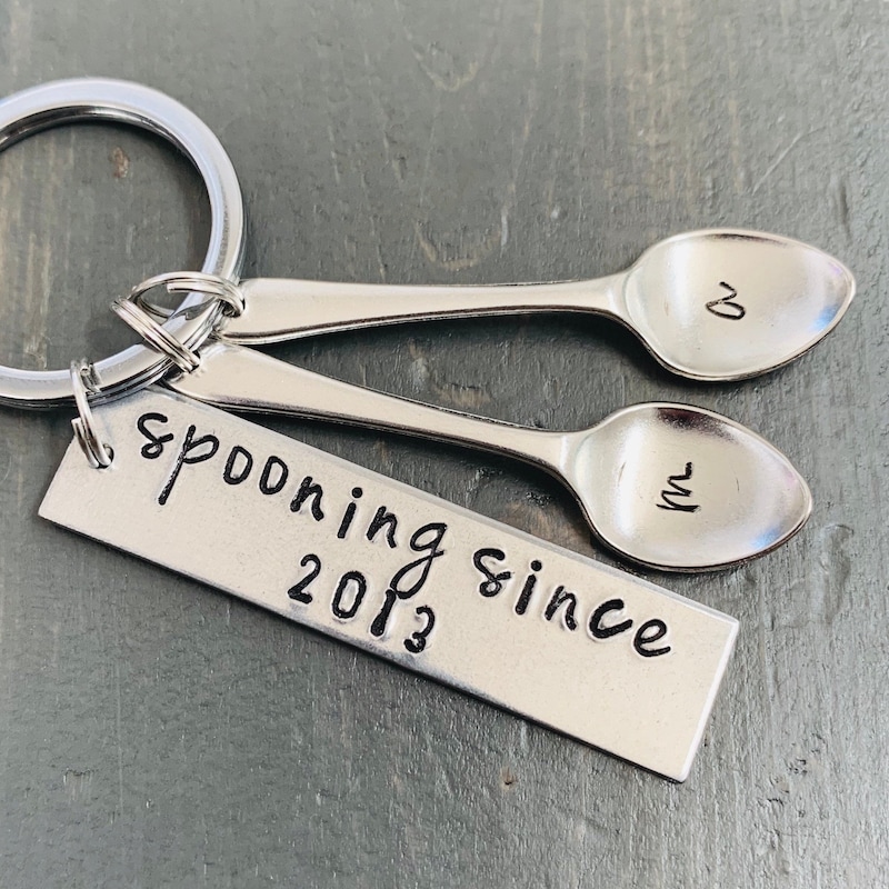 Silver Spoon Keychain - Etsy