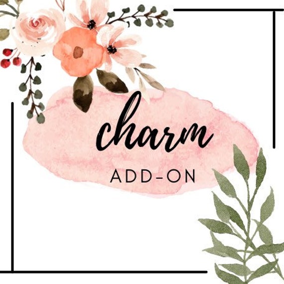Charm Add-on Add a Charm of Your Choice to Another Purchased | Etsy