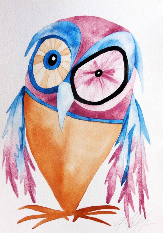 Funky Owl Paintings