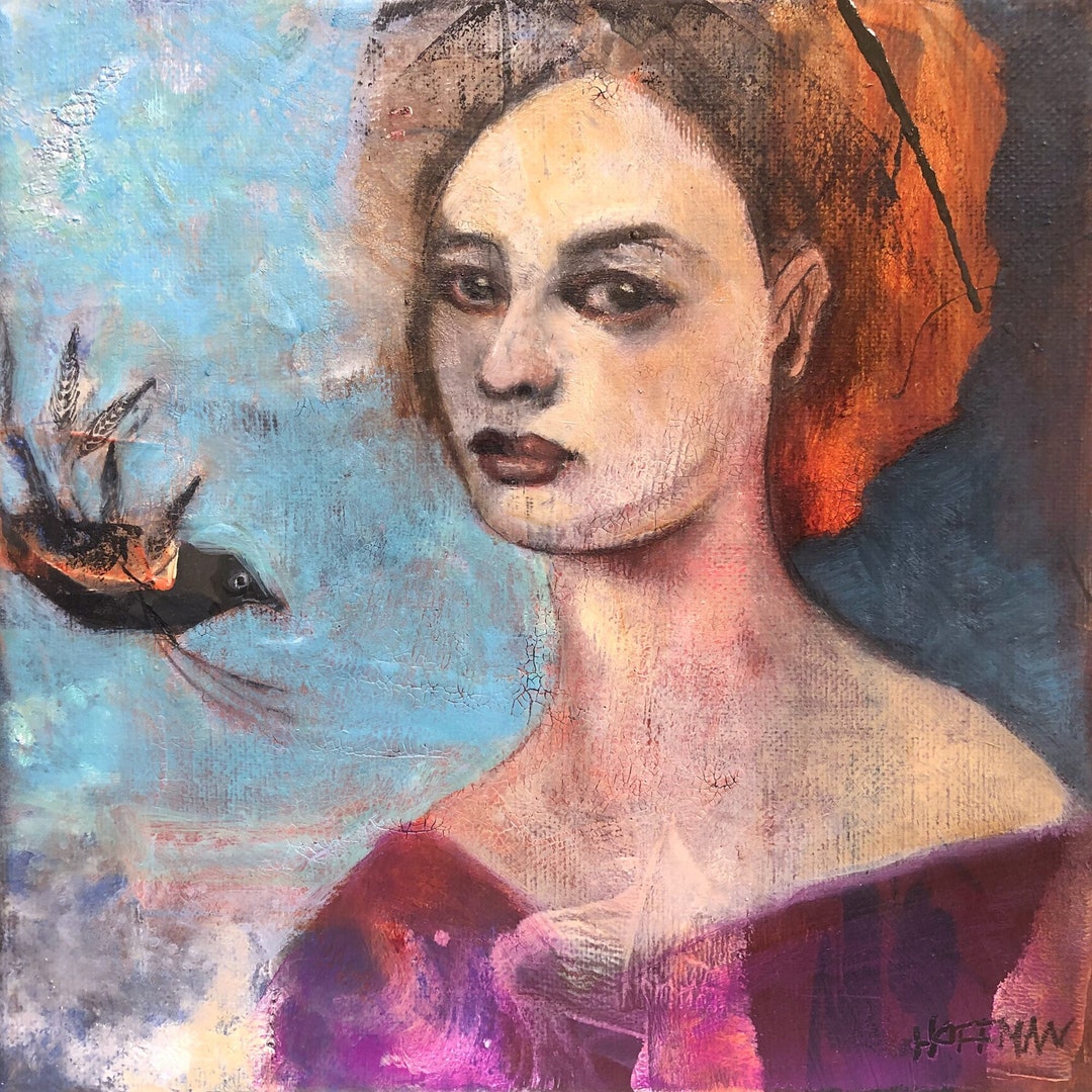 8x8 Original Oil Painting: Whimsical Figurative Art, Magical Realism - Etsy