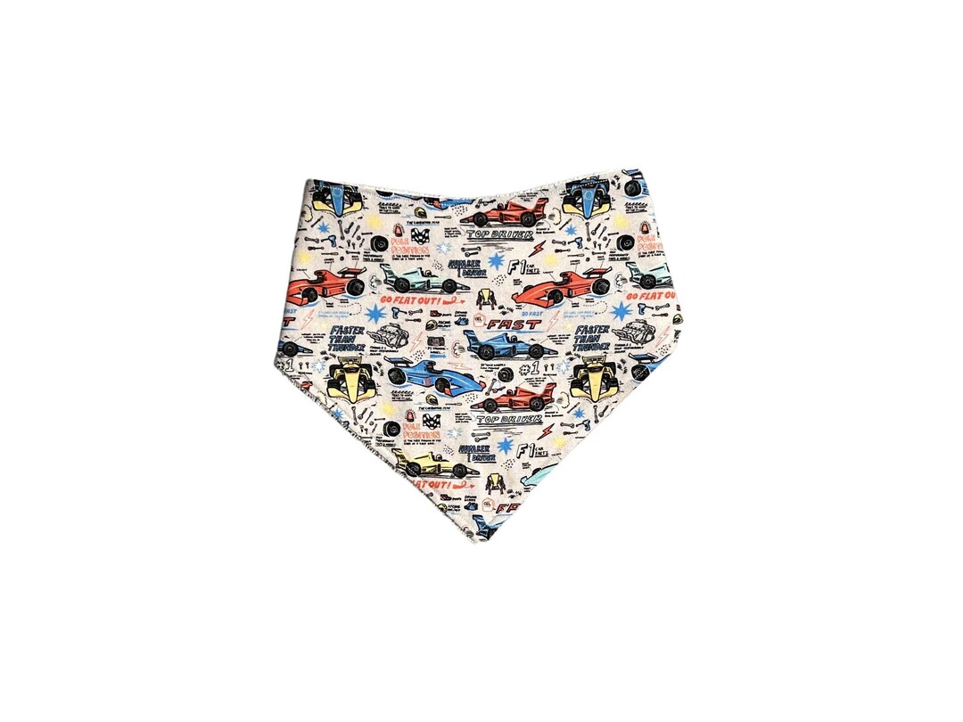 Race Car Bib, Racing Baby Shower, Baby Boy, Baby Girl, Bandana Bibs ...