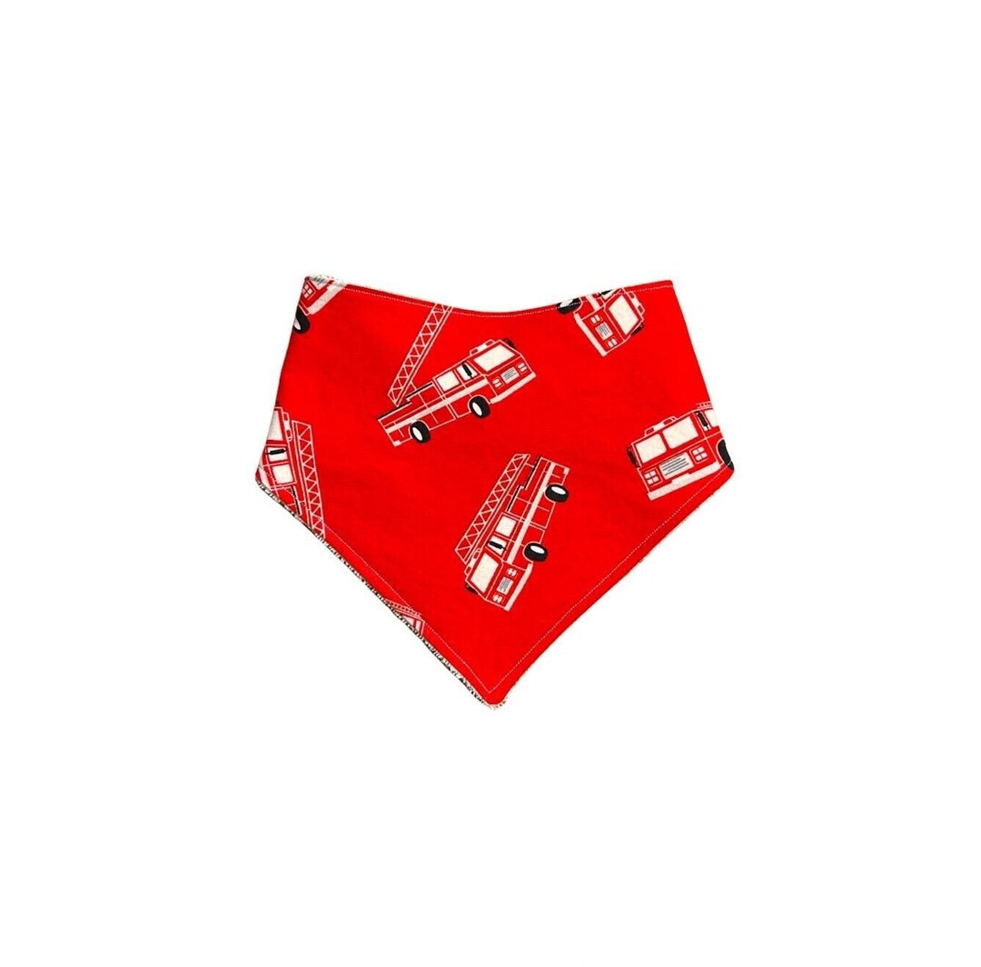 Fire Truck Baby Bib, Fireman Baby Shower, Baby Boy, Baby Girl, Baby ...