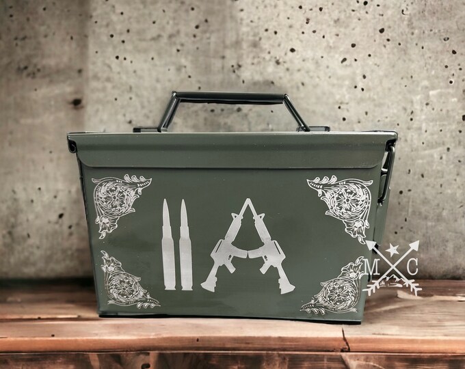 Tooled 2A Ammo Can Personalized Ammo Can Custom Ammo Can Ammo Can Gift ...