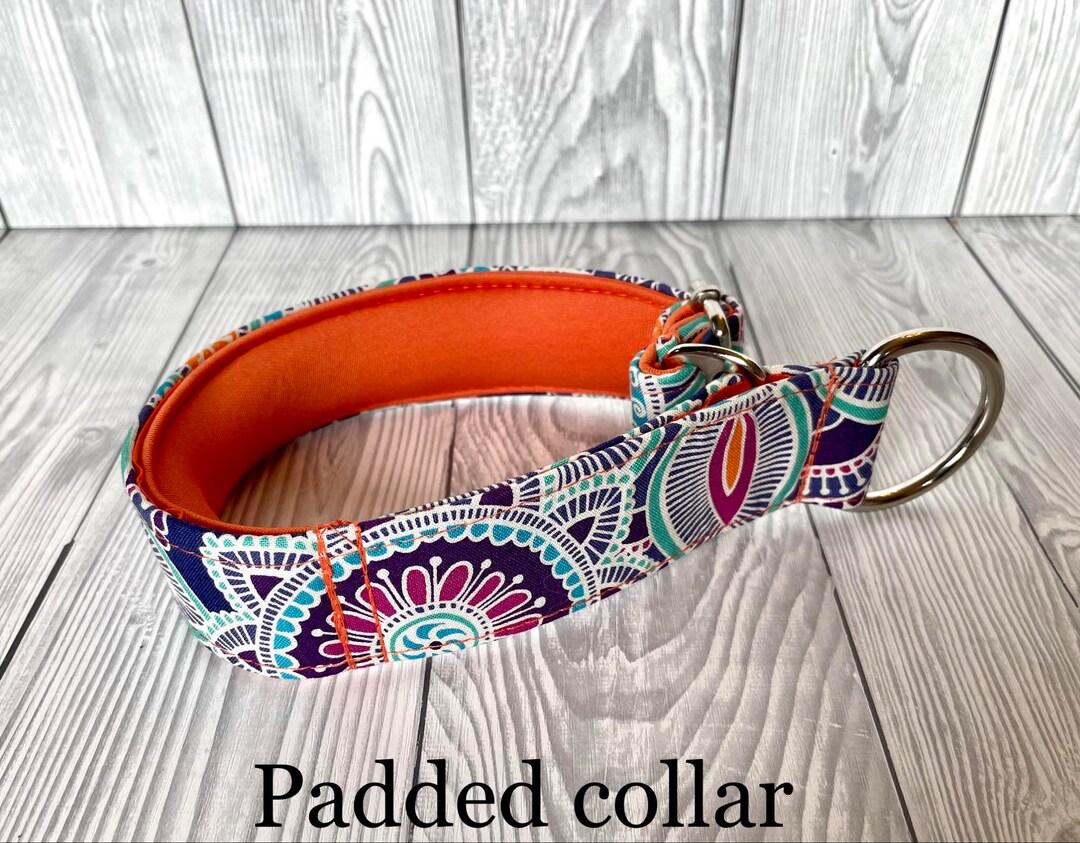 Neoprene Padded Fishtail Martingale Dog Collar Henna - Etsy