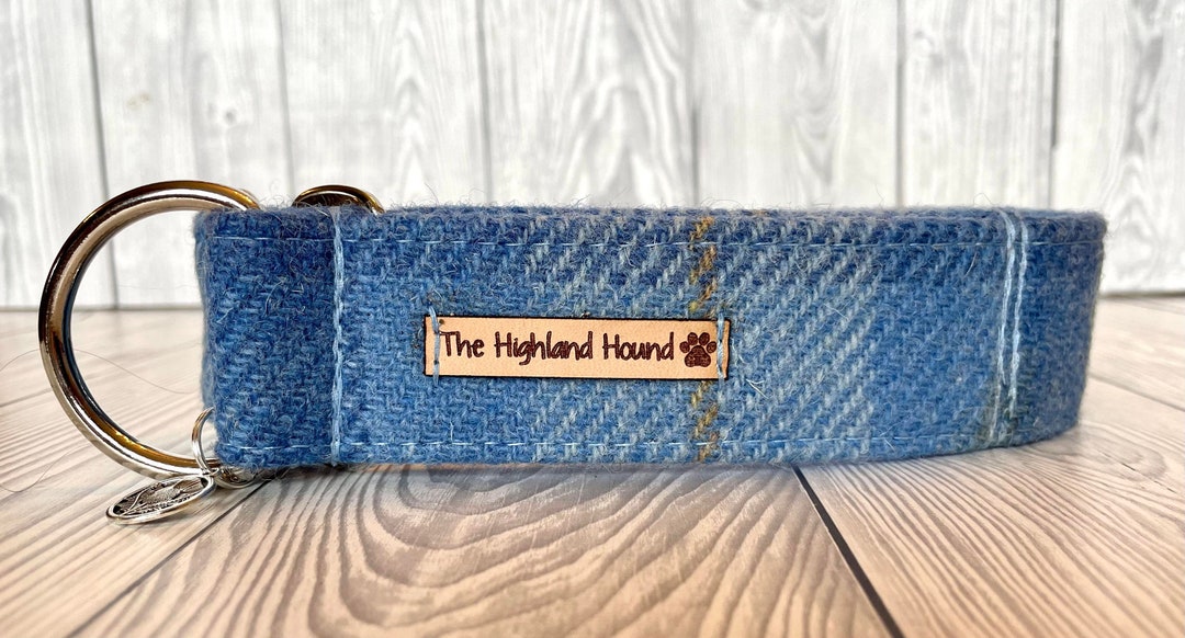 Harris Tweed Fishtail Martingale Collar 1.5” Skye - Etsy