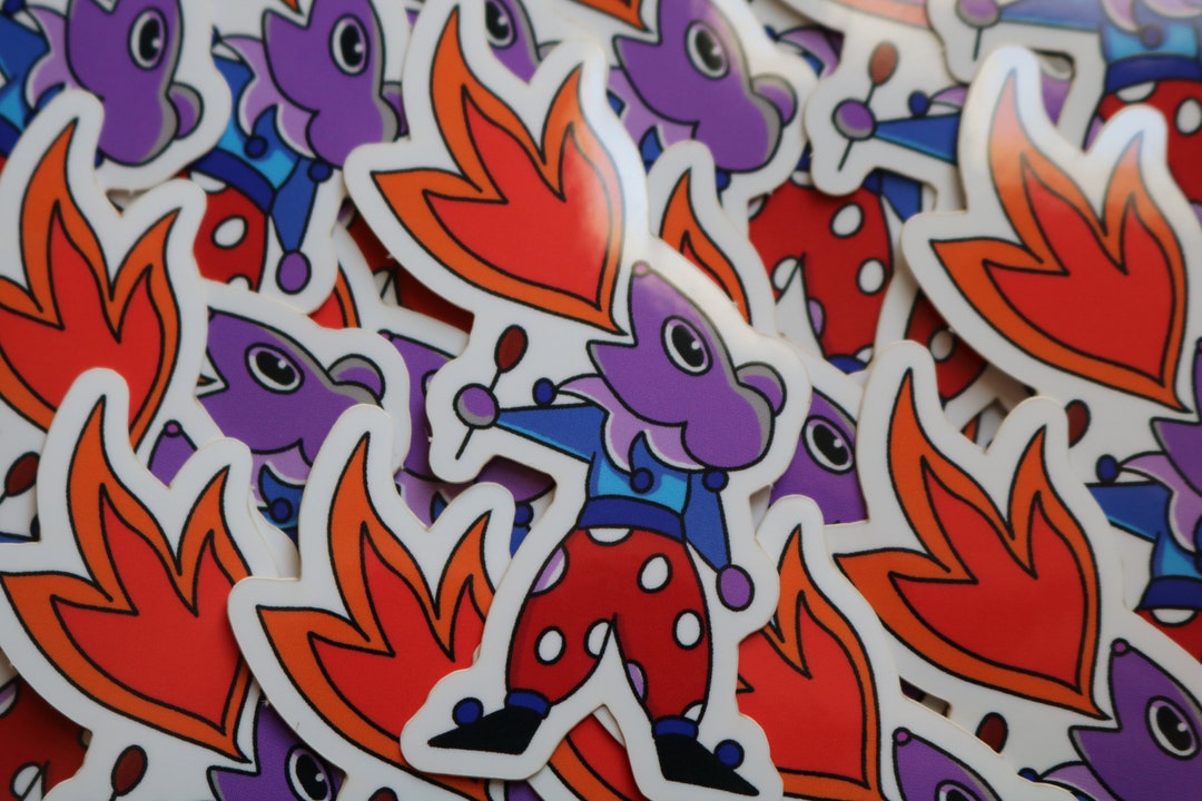 Fire Rat Clown Waterproof Vinyl Sticker - Etsy