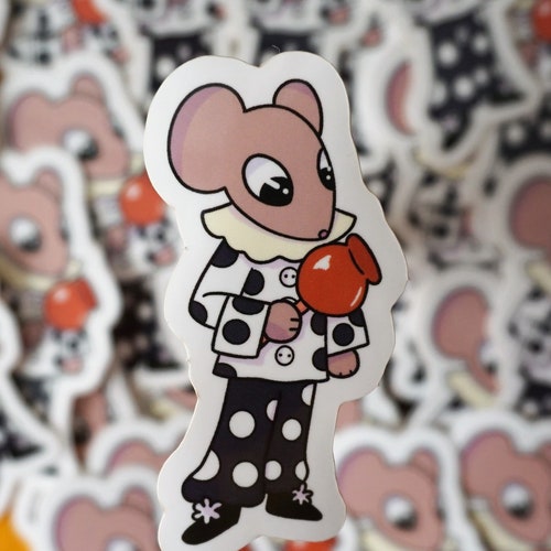Sparkly Clown Rat Sticker - Etsy