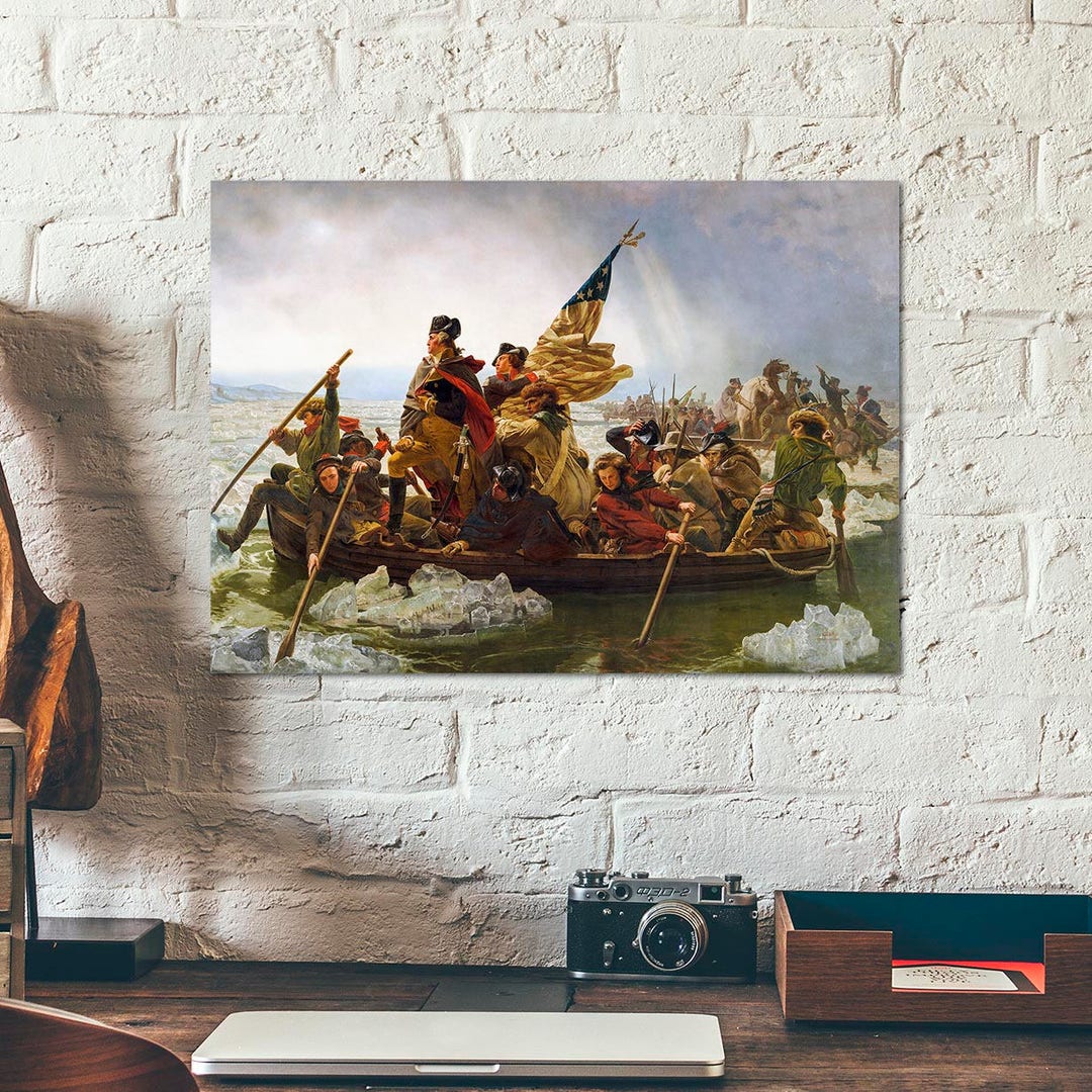 George Washington's Crossing of the Delaware River During the American ...