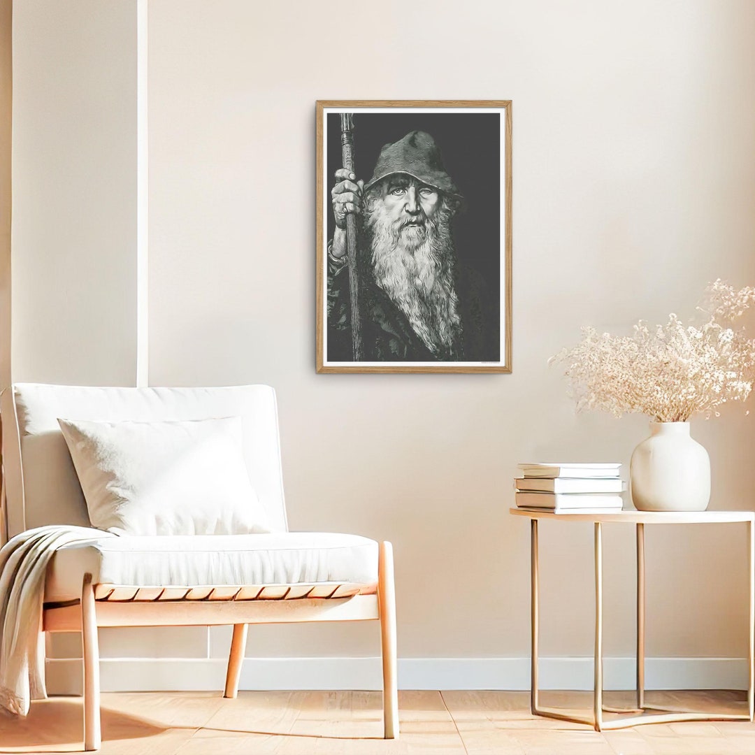 Odin in the Guise of a Wanderer, Georg Von Rosen Poster - Óðinn, Woden ...