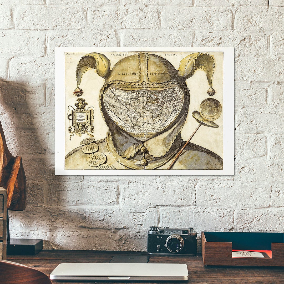 Fool's Cap Map of the World - Old World Map From the Late 1500's ...