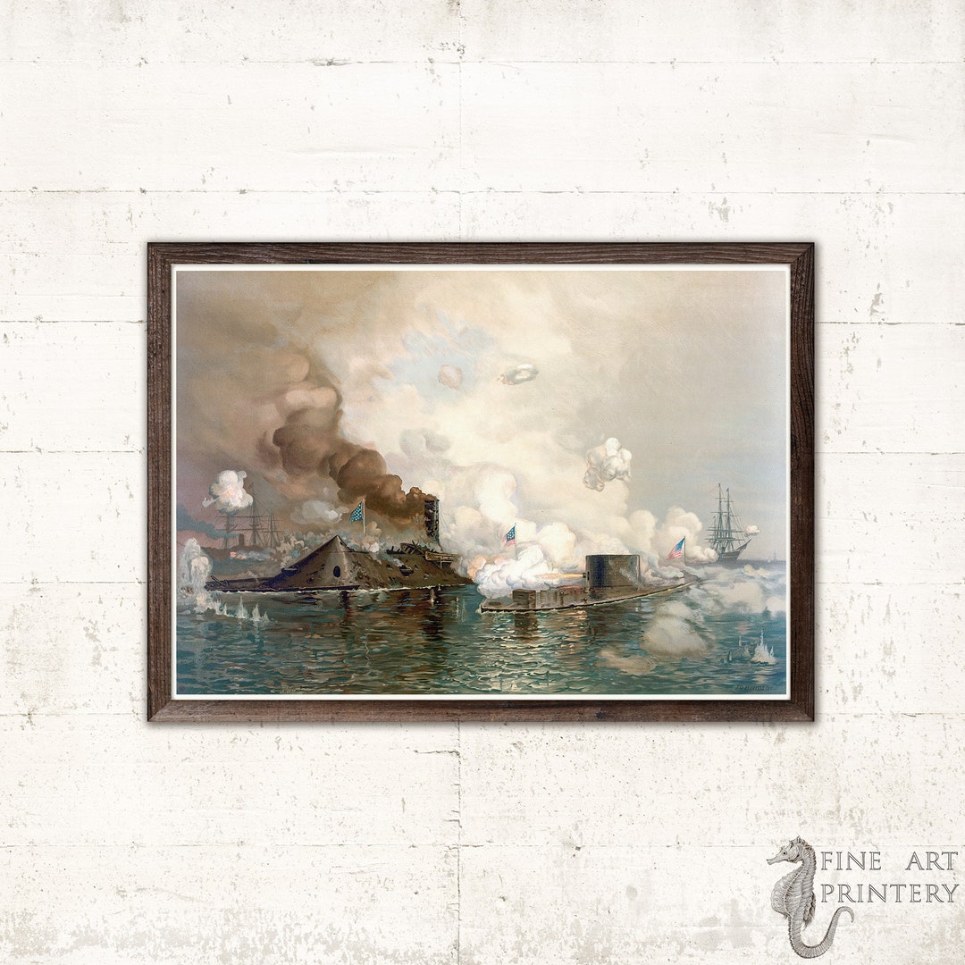 The Monitor and Merrimac, the First Fight Between Ironclads at the ...