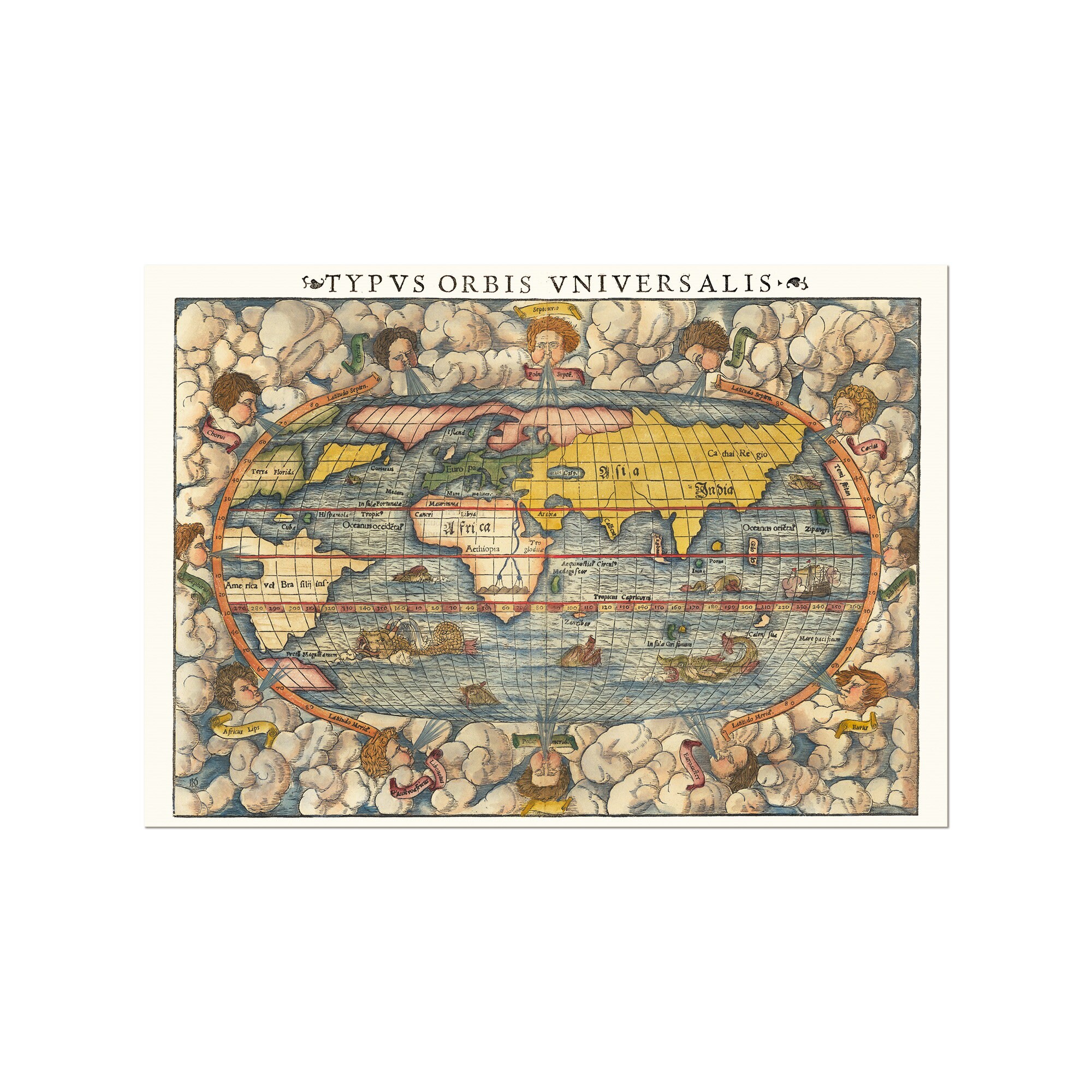 Beautiful World Map Replica Old Map of the World - Etsy