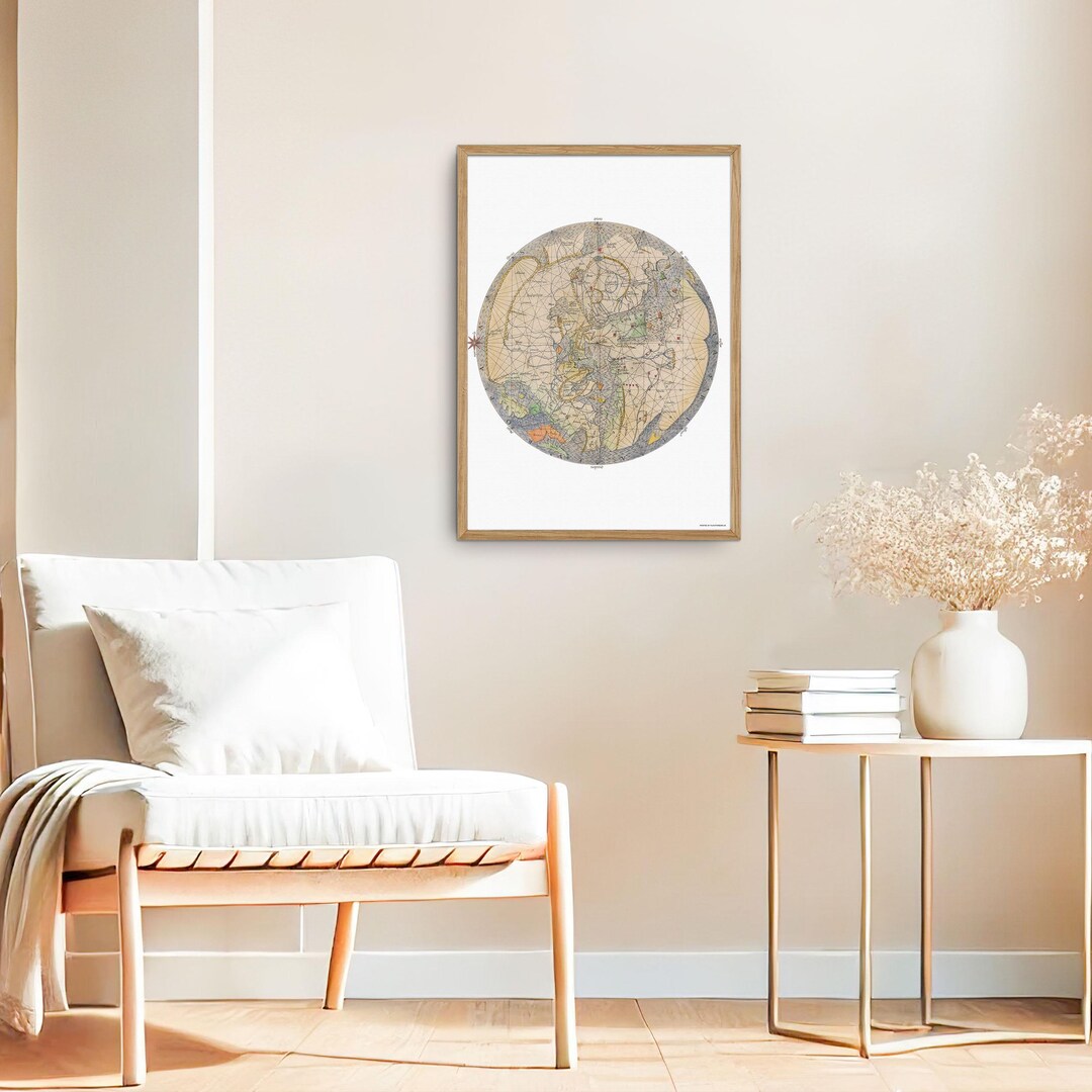 Mappa Mundi World Map by Johann Bongars, 1611 - Medieval World Map ...