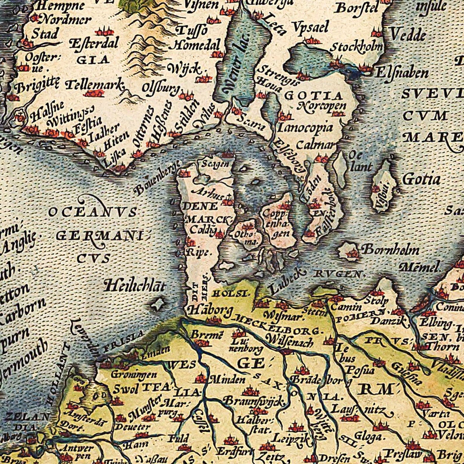 Ortelius Map of Europe 1571 Old Europa Map Vintage Europe - Etsy