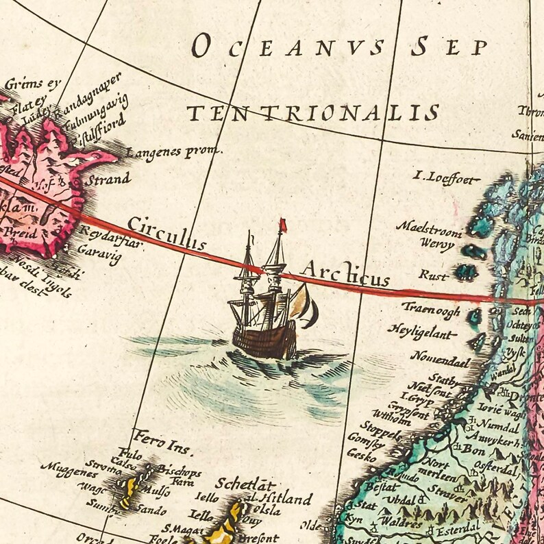 Old map of Europe 1665 reproduction of antique maps | Etsy