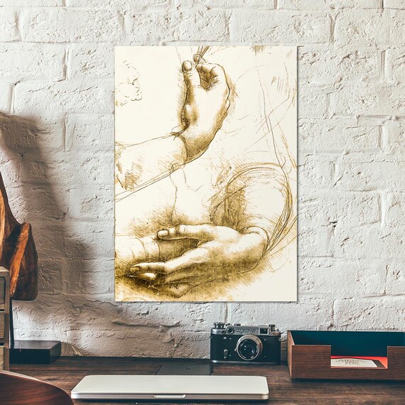 Leonardo Da Vinci Beautiful Replica of a Drawing by One of | Etsy
