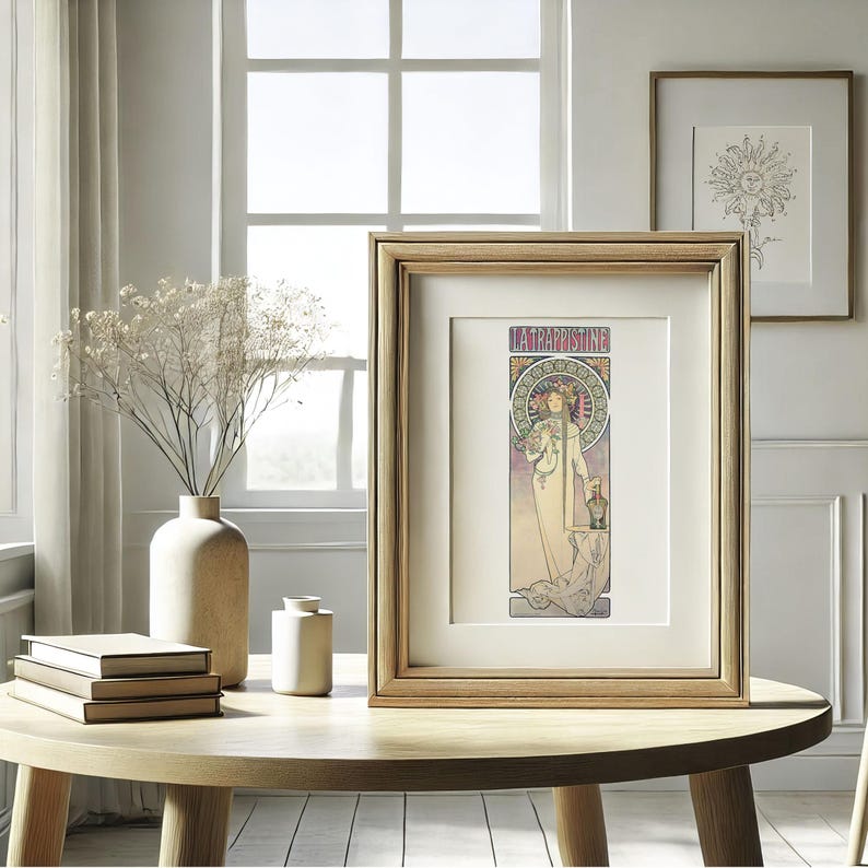 La Trappistine by Mucha, Art Nouveau Poster Print, Alphonse, Vintage ...