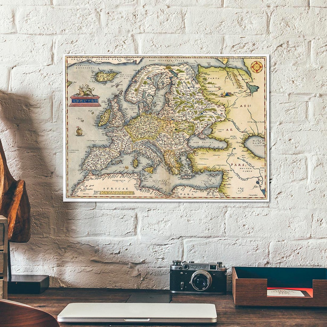 Ortelius Map of Europe 1571 Old Europa Map Vintage Europe - Etsy
