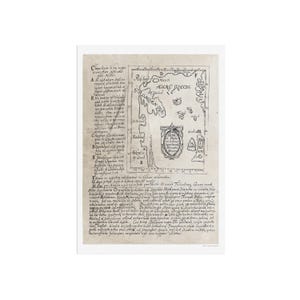 Beautiful Replica of the Skálholt Map 1669 - Old Antique Map Showing ...