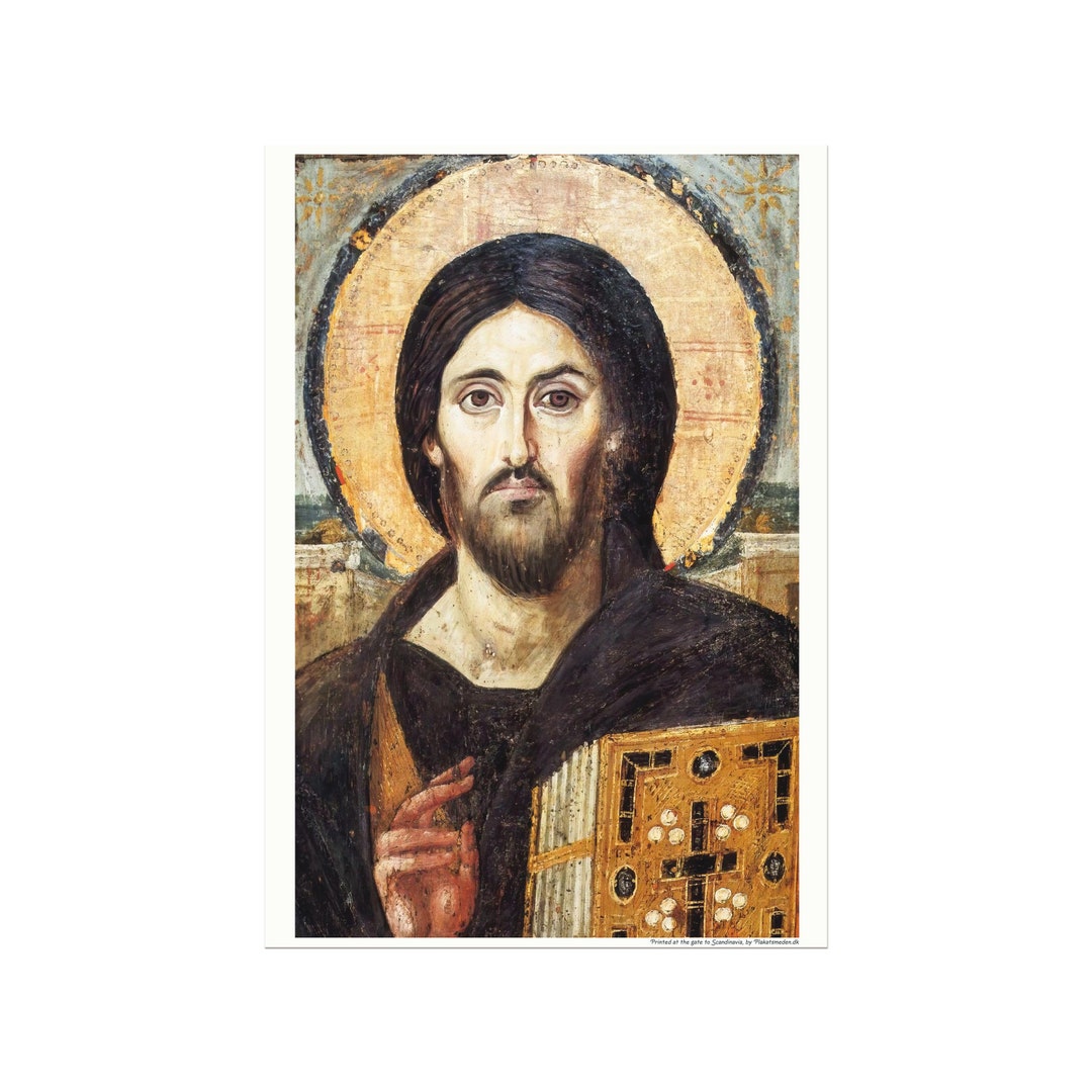 Jesus Christ Pantocrator, Iconic Portrait Giclée Repro of the Icon From ...