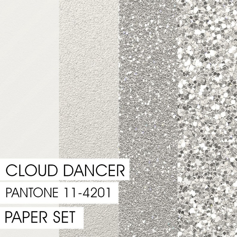 PANTONE Cloud Dancer 11-4201 SPRING 2016 Color Pairings Set 04 | Etsy