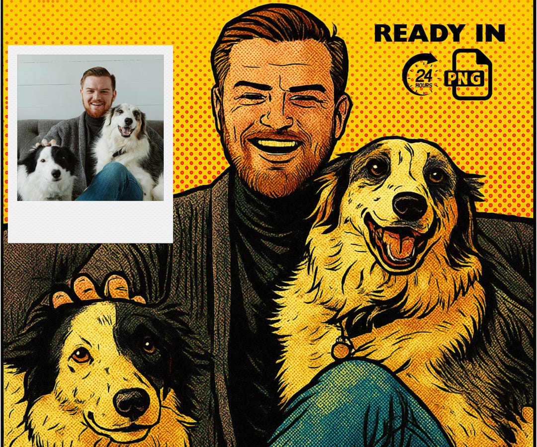 Custom Comic Book Portrait: Personalized Pop Art (digital File) - Etsy