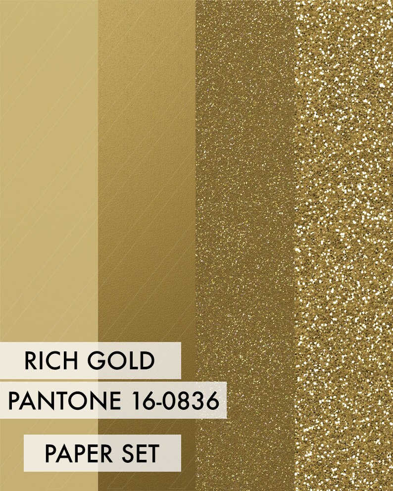 PANTONE 16-0836 Rich Gold SPRING 2016 Color Pairings Set 08 | Etsy