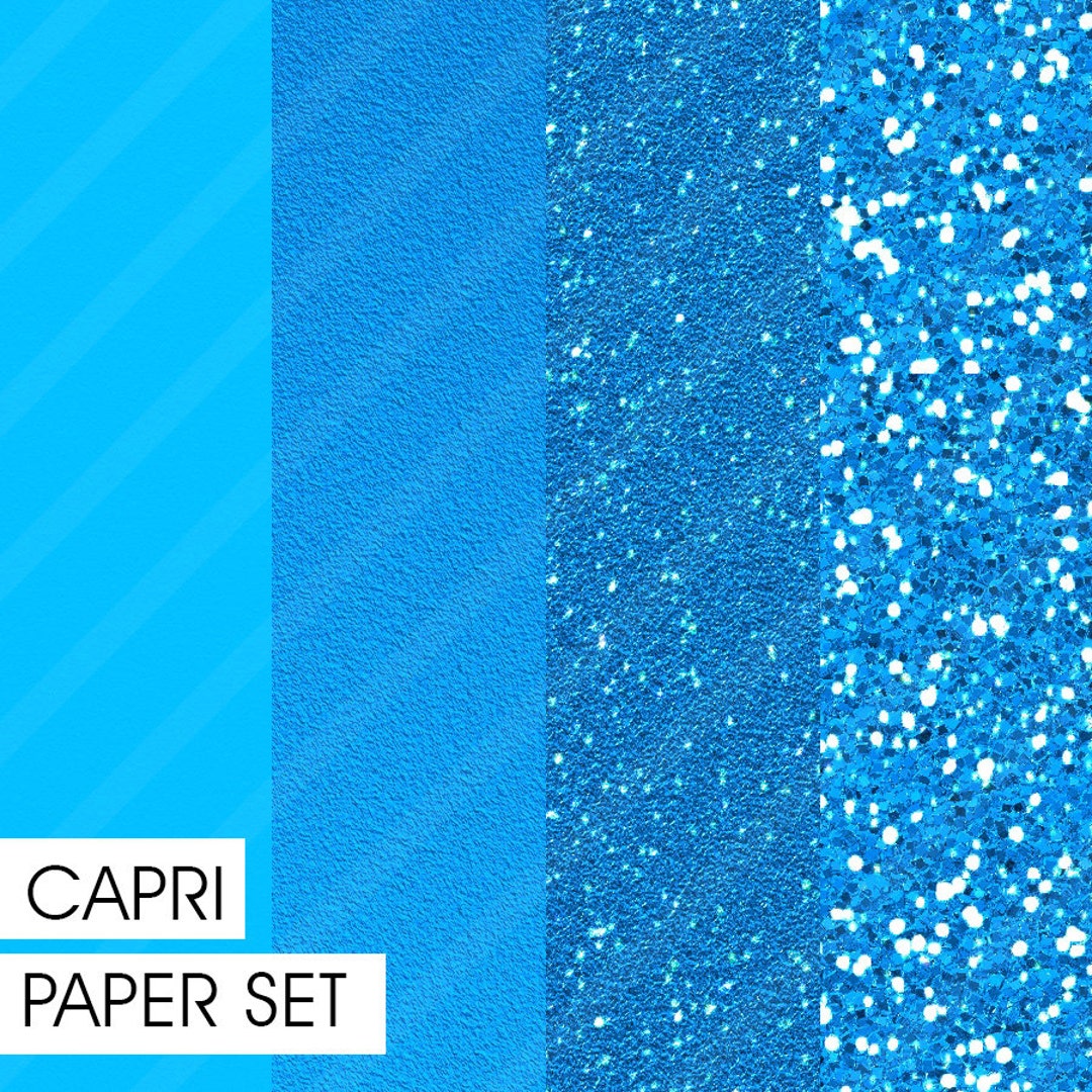 Glitter&plain PAPER Set Capri 4 Different Pre-made Pages Instant ...