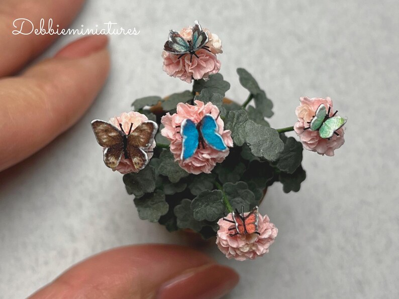 Miniature Butterflies in 1/12th Dollhouse Scale, 5 Pieces Group#4 - Etsy