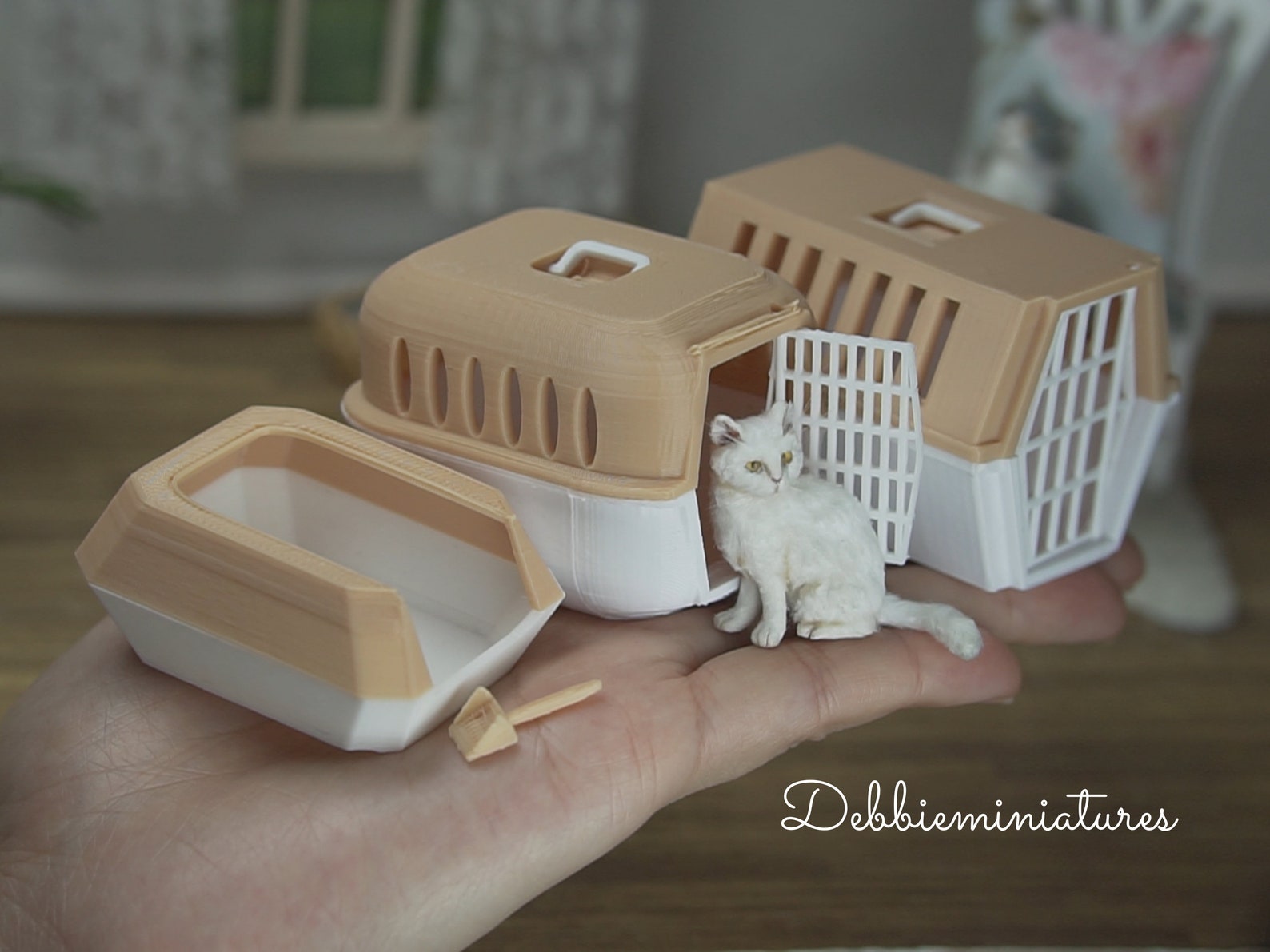Dollhouse Miniature 1:12th Scale Dog Cat Animal Pet Carrier - Etsy