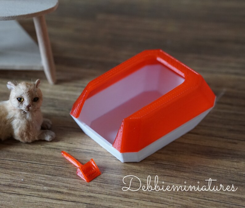 Dollhouse Miniature 1:12th Scale Cat Animal Pet Litter Tray | Etsy