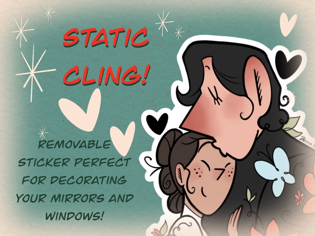 Static Cling - Removable Vinyl Cling - Dyad Doodles - Etsy
