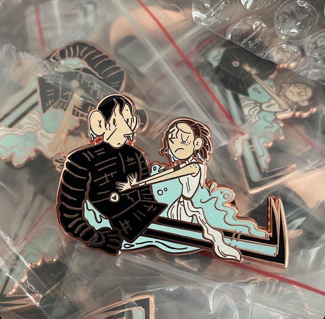The Puddle - Enamel Pin - Dyad Doodles - Etsy