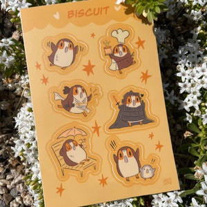 Biscuit Sticker Sheet - Dyad Doodles - Etsy
