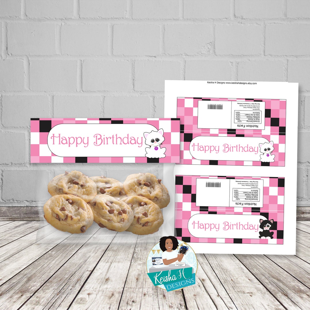 Cat Bag Topper, Cat Goody Bag, Kitten Topper, Kitty Birthday, Printable ...