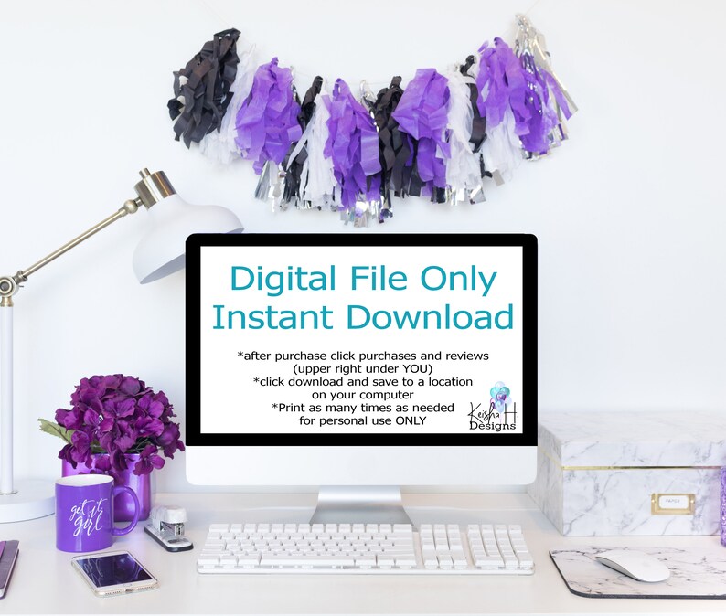 Slime Thank You Favor Tags, Slime Birthday Party Favor Tags, Printable ...