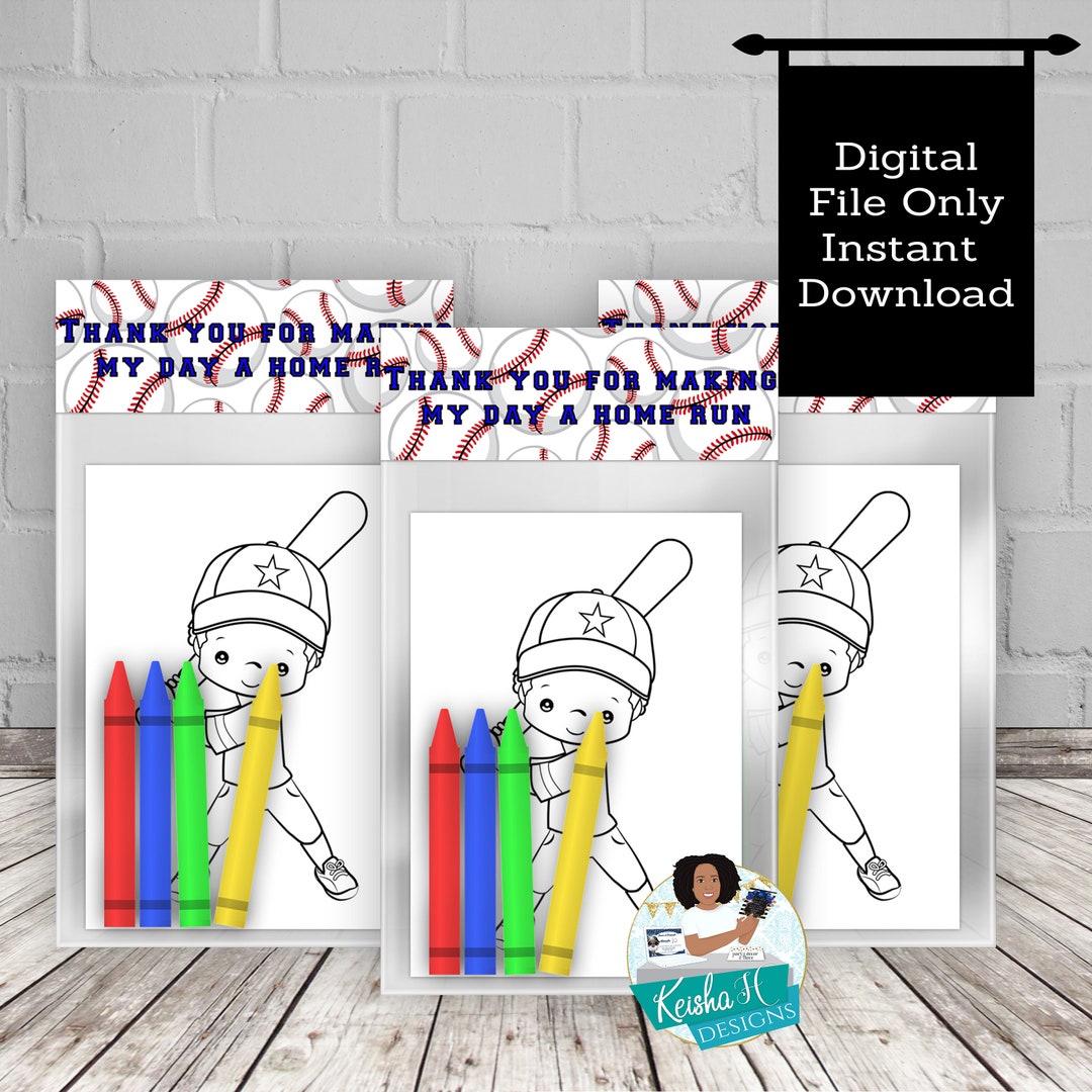 Baseball Coloring Pack Printable, Baseball Coloring Book, Sports ...