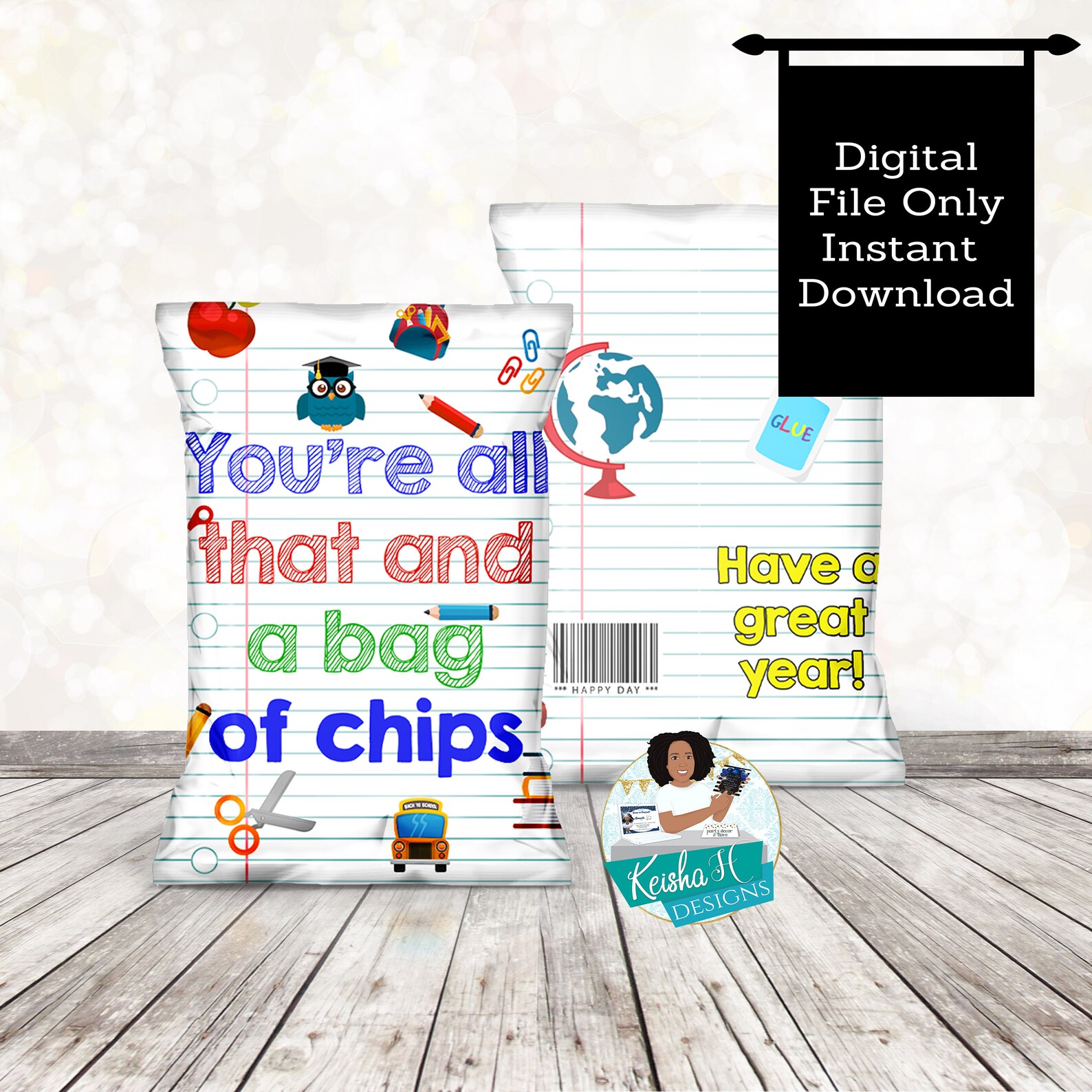 You're All That and a Bag of Chips Back to School Party - Etsy