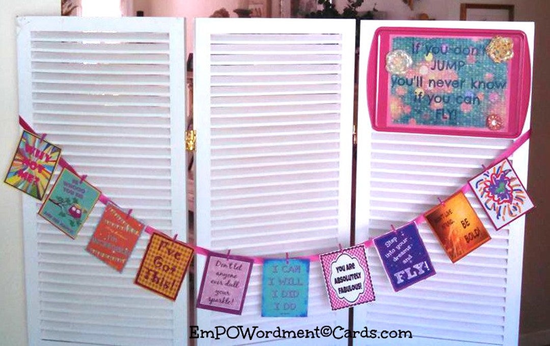 Positivity Card Deck, Self-esteem Banner, Christmas, Birthday ...