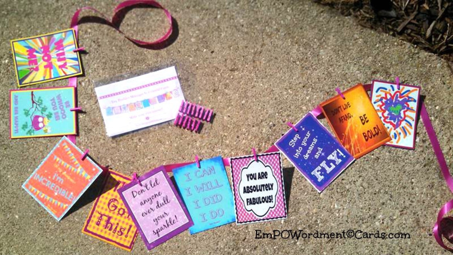 Positivity Card Deck, Self-esteem Banner, Christmas, Birthday ...