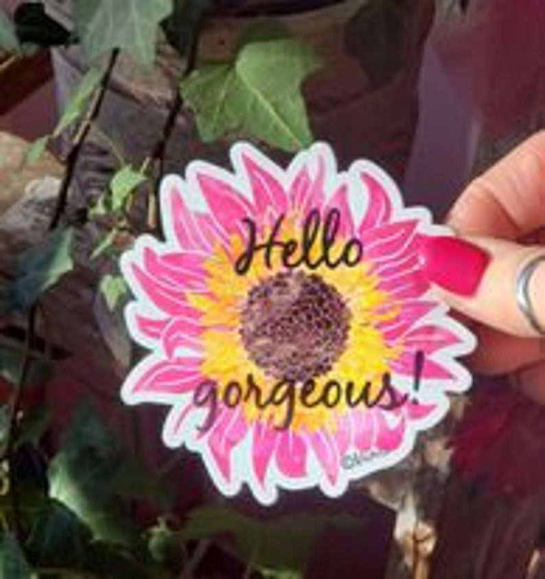 Magnet Hello Gorgeous, for Refrigerator, Car, Locker , Rubber Magnet ...