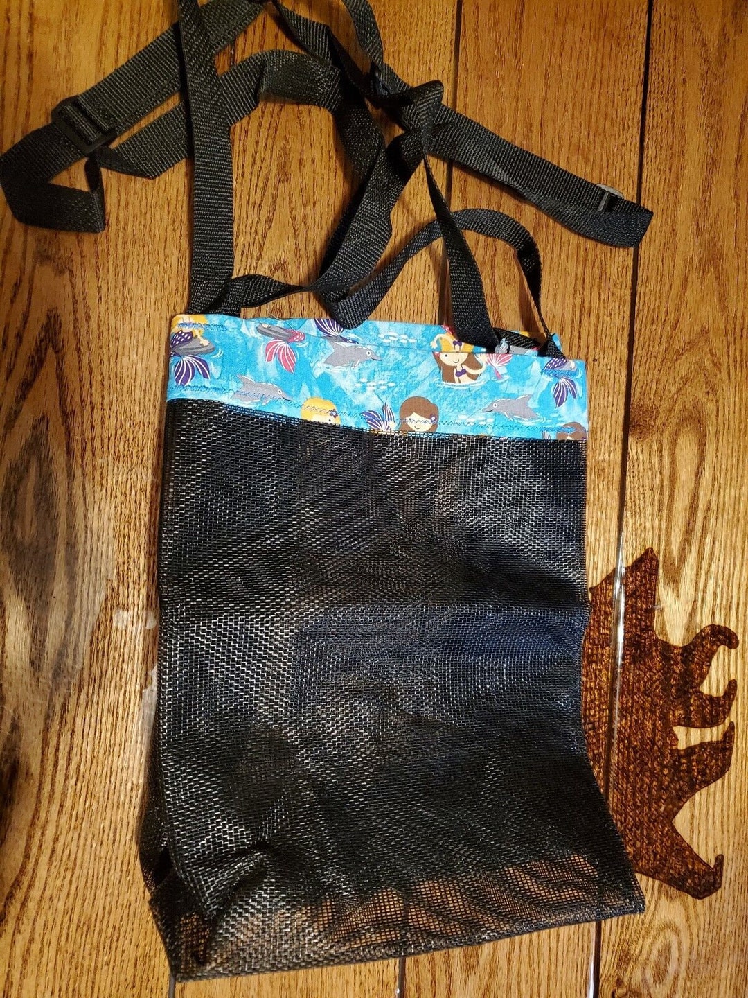 Assorted Beach Bag/ Mushroom / Forager Bag - Large Mermaid or Shark ...