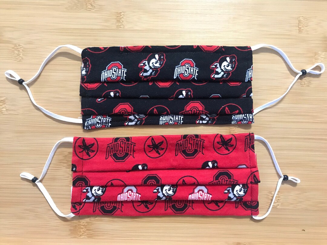 Ohio State Face Mask With Nose Wire and Ear Adjuster - Etsy