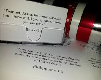 HOPE He Knows Your Name Cards Personalized Scripture Cards - Etsy