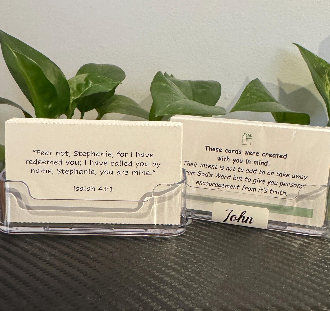 Personalized Scripture Cards - Etsy