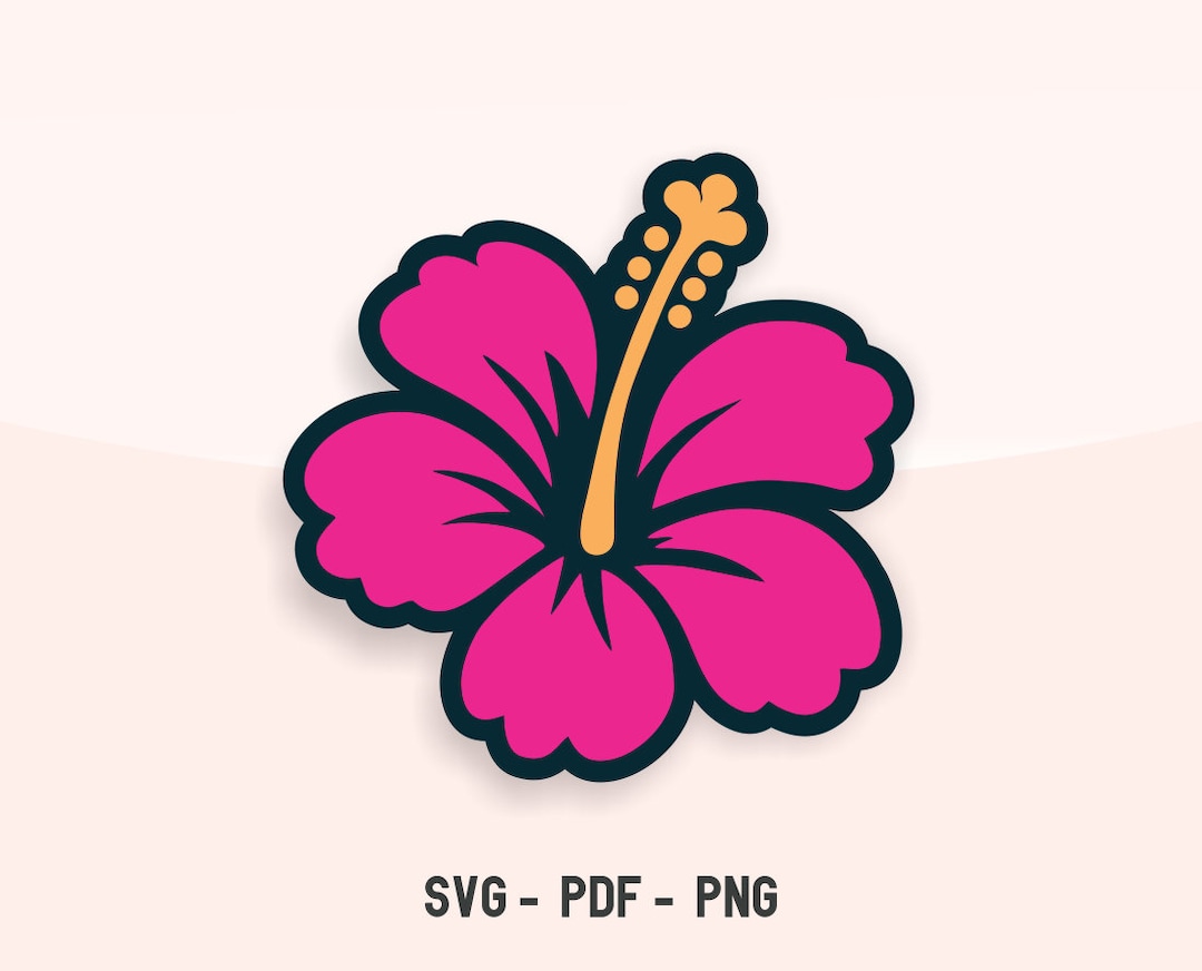 Hibiscus SVG | Flower Cutfile, Hawaiian SVG, Hawaiian Flower Clip Art ...