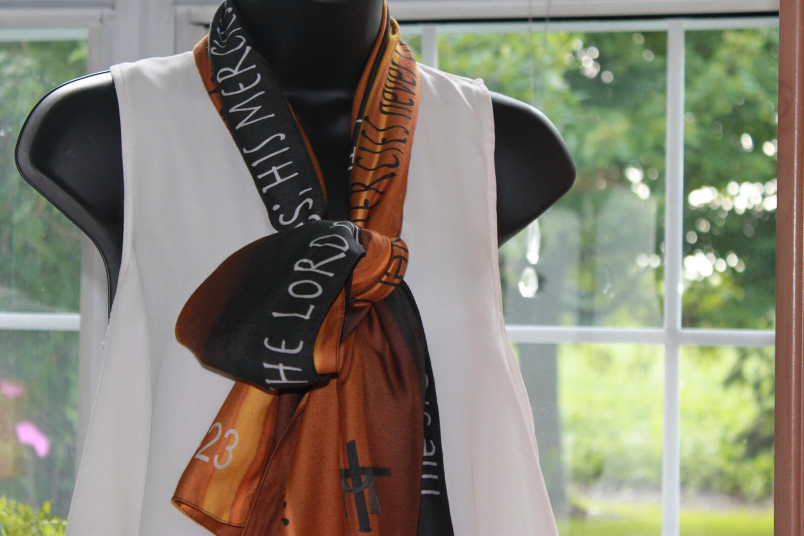 Silk Scripture Scarf With Bible Verse From Lamentations | Scripture ...